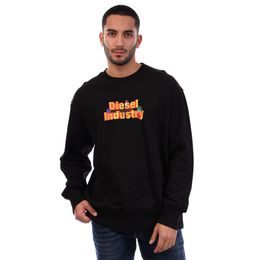 Diesel - "S-Macs" Sweatshirt f&uuml;r Herren, Rundhalsausschnitt (Schwarz)