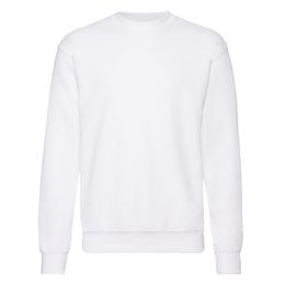 Fruit of the Loom - "Classic" Sweatshirt f&uuml;r Herren angesetzte &Auml;rmel (Wei&szlig;)
