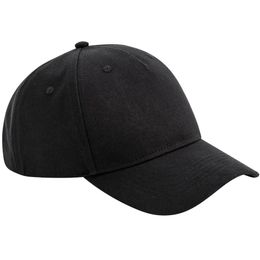 Beechfield - Baseball-M&uuml;tze 5 Segmente f&uuml;r Herren/Damen Unisex (Schwarz)