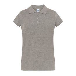 JHK - Poloshirt f&uuml;r Damen, Regul&auml;r (Grauheide)
