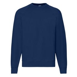 Fruit of the Loom - "Classic" Sweatshirt f&uuml;r Herren Raglan&auml;rmel (Marineblau)