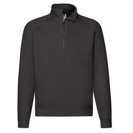 Fruit of the Loom - "Premium" Sweatshirt Rei&szlig;verschluss f&uuml;r Herren (Schwarz)