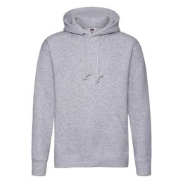Fruit of the Loom - "Premium" Kapuzenpullover f&uuml;r Herren (Grau meliert)