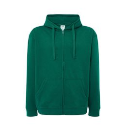 JHK - Hoodie mit durchgehendem Rei&szlig;verschluss f&uuml;r Herren/Damen Unisex (Irisches Gr&uuml;n)