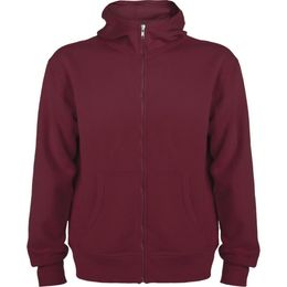 Roly - "Montblanc" Hoodie mit durchgehendem Rei&szlig;verschluss f&uuml;r Herren (Granatrot)