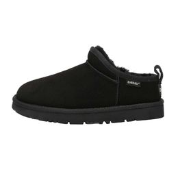 EverAu - "Quail" Hausschuhe f&uuml;r Damen, Leder (Schwarz)