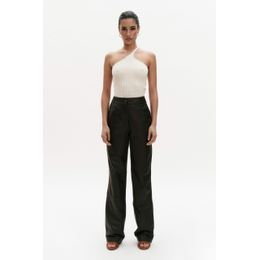 BENU Damen Schwarze Lederhose