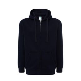 JHK - Hoodie mit durchgehendem Rei&szlig;verschluss f&uuml;r Herren/Damen Unisex (Marineblau)