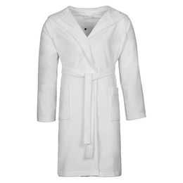 Vossen - "Texas" Morgenmantel f&uuml;r Herren/Damen Unisex, mit Kapuze (Wei&szlig;)