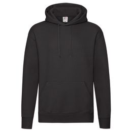 Fruit of the Loom Herren Premium 70/30 Plain Hoodie (Schwarz)