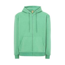 JHK - "Fuji" Hoodie mit durchgehendem Rei&szlig;verschluss f&uuml;r Herren/Damen Unisex (Eukalyptus)