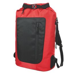 Halfar - "Storm" Rucksack, Blockfarben (Rot/Schwarz)