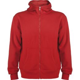 Roly - "Montblanc" Hoodie mit durchgehendem Rei&szlig;verschluss f&uuml;r Herren (Rot)