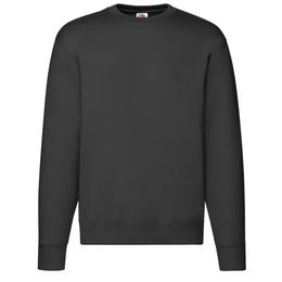 Fruit of the Loom - "Premium" Sweatshirt Eingesetzt f&uuml;r Herren (Schwarz)