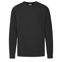 Fruit of the Loom - Sweatshirt f&uuml;r Herren angesetzte &Auml;rmel (Schwarz)