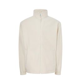 JHK - Fleecejacke Durchgehender Rei&szlig;verschluss f&uuml;r Herren (Naturwei&szlig;)
