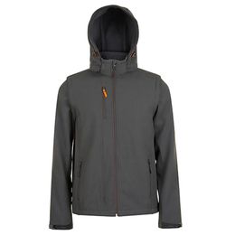 SOLS Unisex-Erwachsene Transformer Softshell-Jacke (Anthrazit)