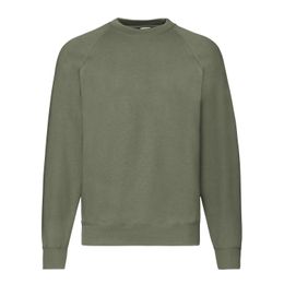 Fruit of the Loom - "Classic" Sweatshirt f&uuml;r Herren Raglan&auml;rmel (Klassisch Olivgr&uuml;n)