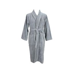 ARTG - Morgenmantel f&uuml;r Herren/Damen Unisex, Schalkragen (Anthrazit)