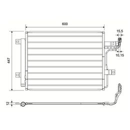 Valeo Kondensator, Klimaanlage 822835 f&uuml;r MAZDA