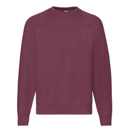 Fruit of the Loom - "Classic" Sweatshirt f&uuml;r Herren Raglan&auml;rmel (Burgunderrot)