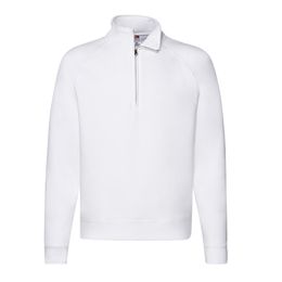 Fruit of the Loom - "Premium" Sweatshirt Rei&szlig;verschluss f&uuml;r Herren (Wei&szlig;)