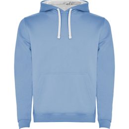 Roly - "Urban" Kapuzenpullover f&uuml;r Herren (Himmelblau/Wei&szlig;)