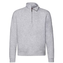 Fruit of the Loom - "Premium" Sweatshirt Rei&szlig;verschluss f&uuml;r Herren (Grau meliert)