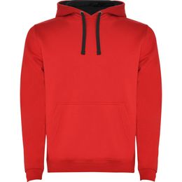 Roly - "Urban" Kapuzenpullover f&uuml;r Herren (Rot/Schwarz)