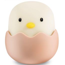 Niermann LED Nachtlicht "Eggy Egg", wei&szlig;, 1, H: 12cm, 1 Stk., Leuchten, Kinderzimmer, Kinderlampe, LED Nachtlicht