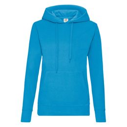 Fruit of the Loom - "Classic" Kapuzenpullover f&uuml;r Damen (Azure Blau)