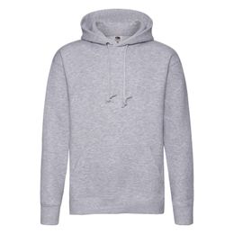 Fruit of the Loom - "Premium" Kapuzenpullover f&uuml;r Herren (Grau meliert)
