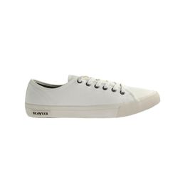 SeaVees Monterey Sneaker Standard wei&szlig;e Baumwoll -Leinwand vor wei&szlig;en Herren -Trainern