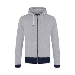 Ecologie - "Okavango" Kapuzenpullover f&uuml;r Herren/Damen Unisex, Nachhaltig (Grau meliert/Marine)