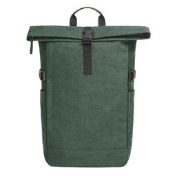 Halfar - "Circle" Rucksack, Recyceltes Polyester (Gr&uuml;n meliert)