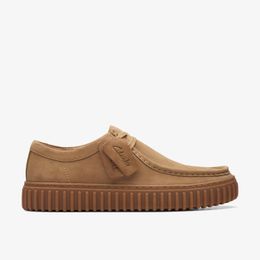 Clarks Torhill Lo Dunkel Sand Wildleder Schuhe