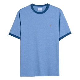 Farah - "Groves" T-Shirt f&uuml;r Herren, Ringer-Stil (Blau)