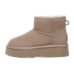 EverAu - "Dusky" Klassisch Stiefel f&uuml;r Damen, Kuh Wildleder (Braun)