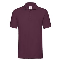 Fruit of the Loom - "Premium" Poloshirt f&uuml;r Herren (Burgunderrot)