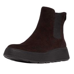 fitflop Fit Flop - "F-Mode" Stiefeletten f&uuml;r Damen, Wildleder, flach geformter Absatz (Braun)
