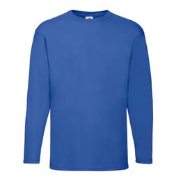 Fruit of the Loom - "Valueweight" T-Shirt f&uuml;r Herren Lang&auml;rmlig (K&ouml;nigsblau)