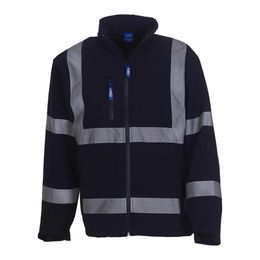 YOKO - "Fluo" Softshelljacke f&uuml;r Herren (Marineblau)