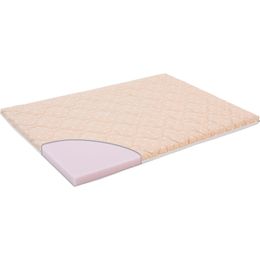 Tr&auml;umeland Babymatratze TR&Auml;UMELAND "Laufgittermatratze Basic", Kinder, Gr. 1 (0 kg - 65 kg), 5cm, Polyester Bezug, Material oben: Kunstfaser,Lyocell (Tencel) Material unten: Kunstfaser,Lyocell (Tencel),Baumwolle, B/L: 68cm x 98cm, 1 Stk., beige (creme), Bezug: 100% Baumwolle, Matratzen, eckig
