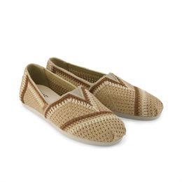 Toms Shoes TOMS Alpargata Classic Baumwolle Damen Dunkelbeige Espadrilles