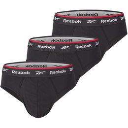 Reebok - "Wiggins" Slips f&uuml;r Herren, Sport (3er-Pack) (Schwarz)