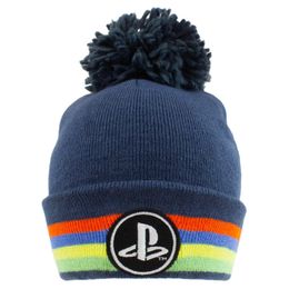 Playstation - M&uuml;tze f&uuml;r Herren/Damen Unisex, Bommel (Marineblau)