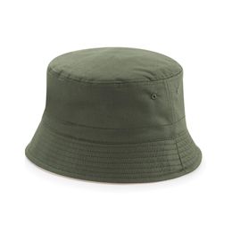 Beechfield - Schlapphut wendbar f&uuml;r Herren/Damen Unisex (Oliv/Steinfarben)