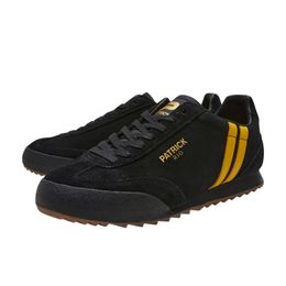 Patrick - "Rio" Sneaker f&uuml;r Herren, Wildleder (Schwarz/Gelb)