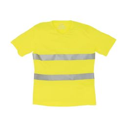 YOKO - "Fluo" T-Shirt V-Ausschnitt f&uuml;r Herren (Gelb)