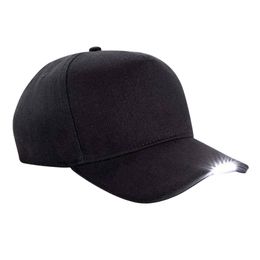 Beechfield - Kappe LED Lampe (Schwarz)